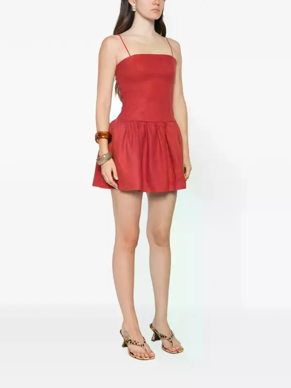 Faithfull The Brand Uma Smocked-waist Mini Dress