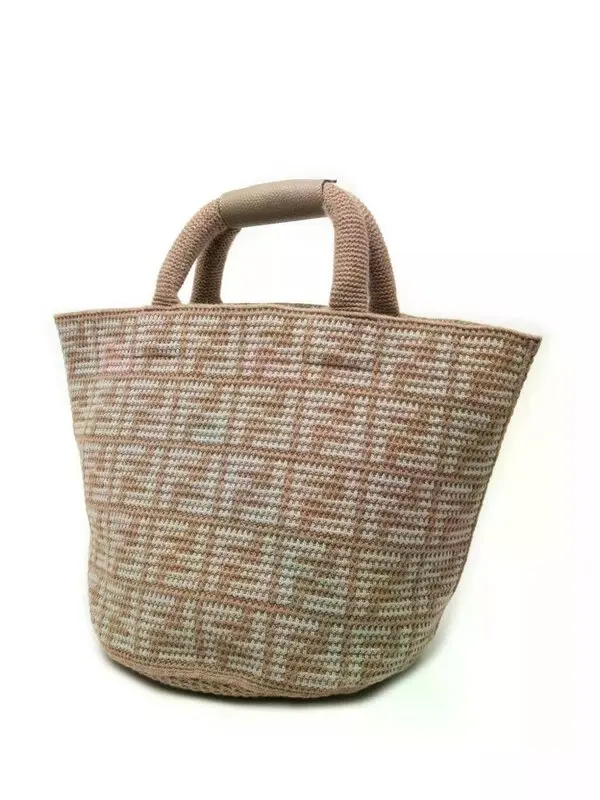Fendi 2010-2026 Zucca Cashmere Shopper Tote Bag