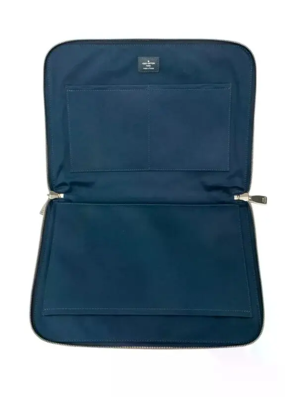 LOUIS VUITTON 2016 Taiga Porte Documents Slim Business Bag