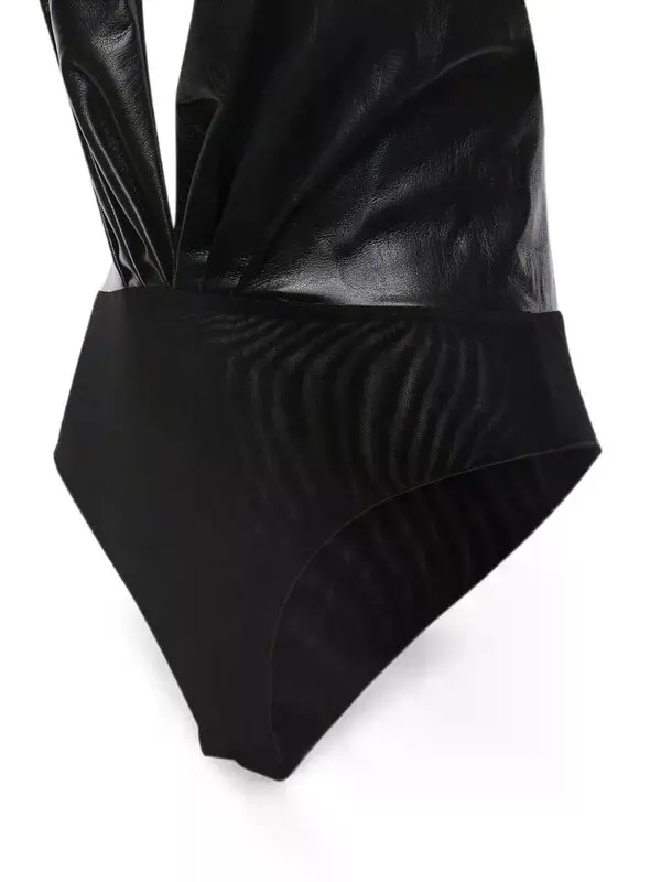 Andamane Halterneck Plunging Bodysuit