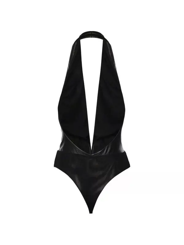 Andamane The Attico Halterneck Bodysuit - Black