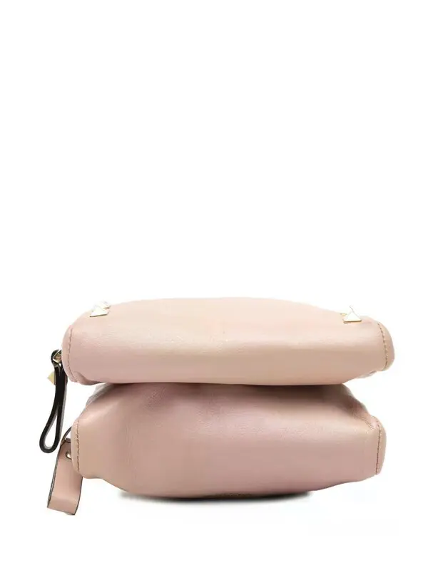 Valentino Garavani 2000-2017 Leather Rockstud Double Zip Crossbody Bag