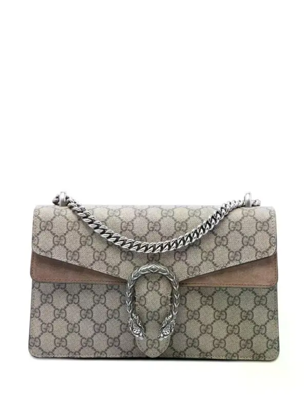 Gucci 2016-2026 Medium Gg Supreme Dionysus Shoulder Bag - Neutrals