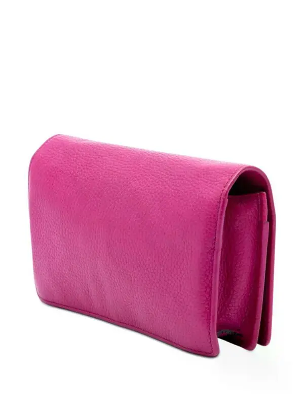 Gucci 2000-2015 Pebbled Calfskin Soho Wallet On Chain Crossbody Bag - Pink