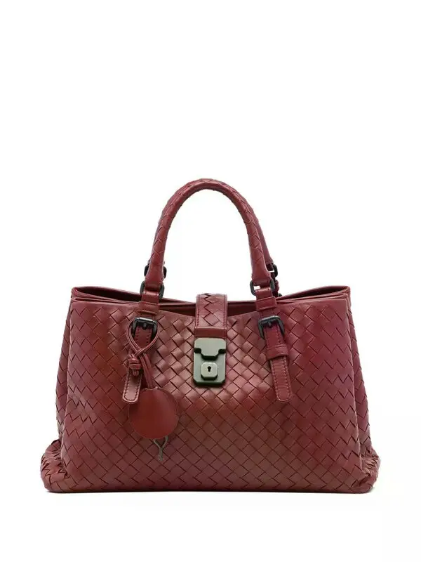 Bottega Veneta Small Roma Satchel - Red