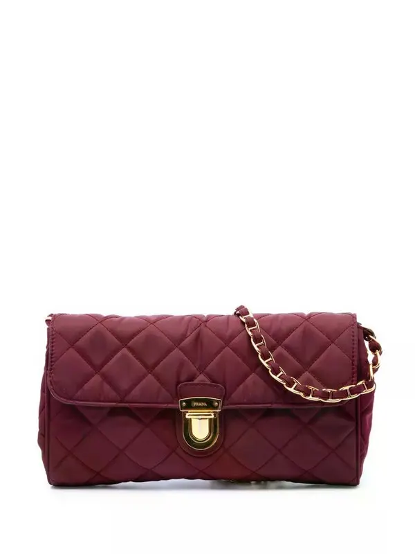 Prada 2013-2026 Impuntu Tessuto Chain Crossbody Bag