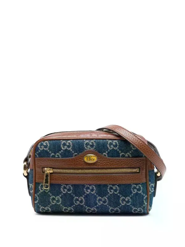 Gucci 2000-2015 Mini Gg Denim Ophidia Crossbody Bag