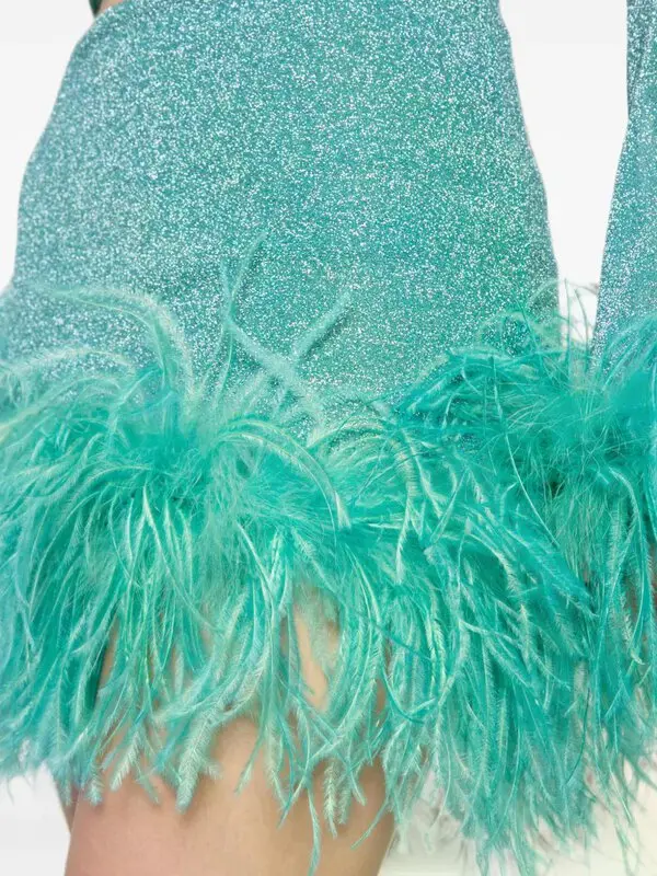 Oseree Lumiere Plumage Mini Skirt - Blue
