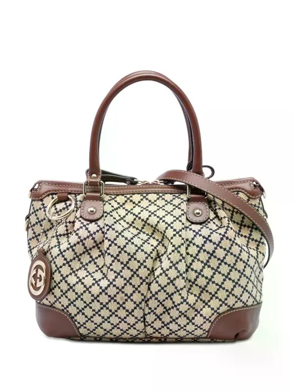 Gucci 2016-2026 Diamante Canvas Sukey Satchel