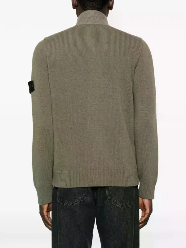 Stone Island Logo-patch Button-up Cardigan