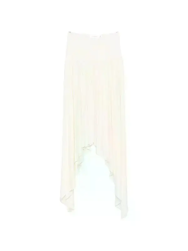 AYA MUSE Elya Asymmetric Gathered Skirt - Neutrals