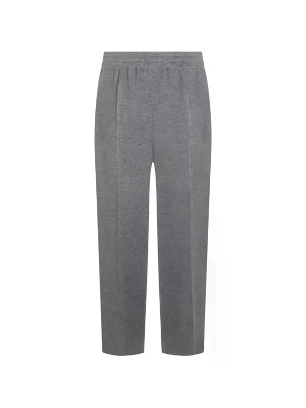Malo Elastic-waistband Trousers - Grey