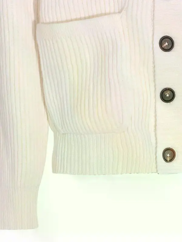 Eleventy Ribbed-knit Shawl-collar Cardigan