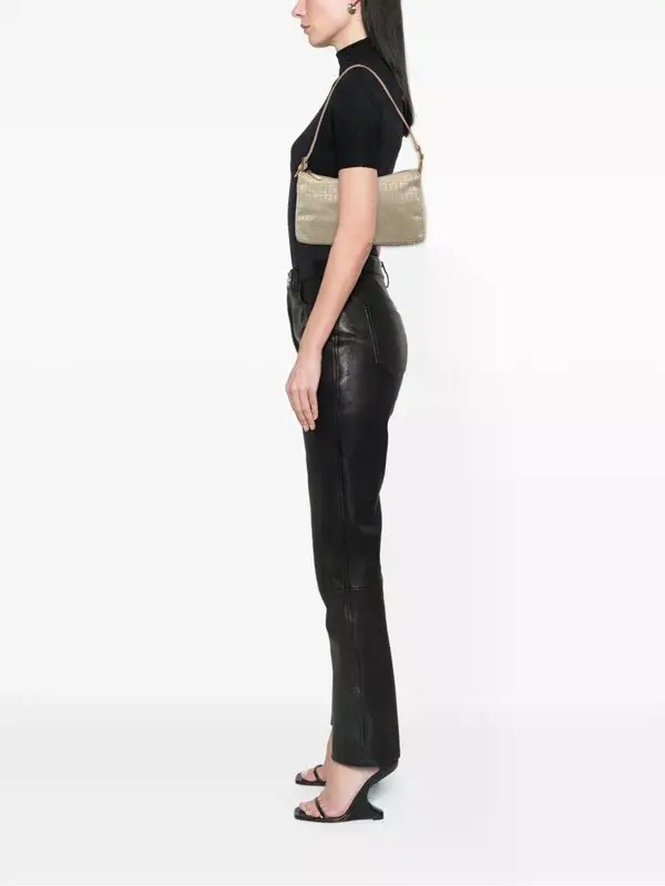 Fendi Zucchino Canvas Pochette Shoulder Bag - Neutrals