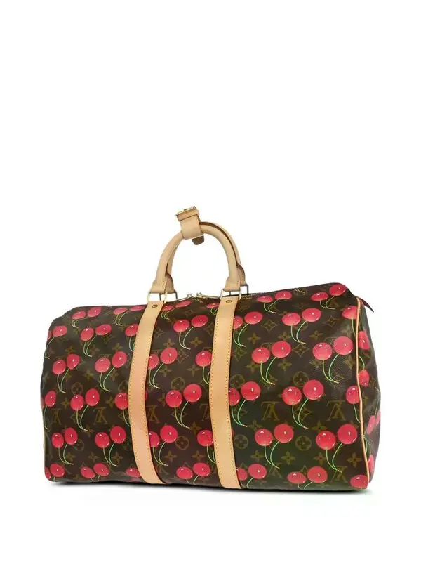 LOUIS VUITTON 2005 Monogram Cherry Keepall Travel Bag