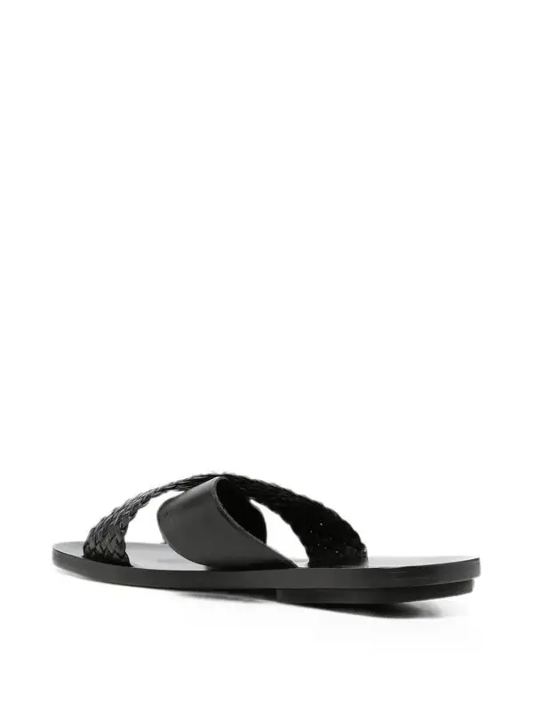 Tagliatore Woven Crossover Flat Sandals