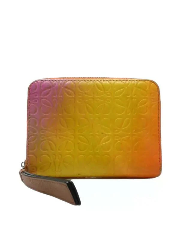 Loewe 2000-2026 Anagram Gradient Embossed Leather Zippy Coin Pouch