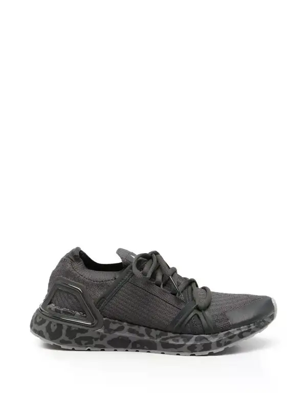 Adidas By Stella McCartney Ultraboost 20 Leopard-print Knit Sneakers - Black