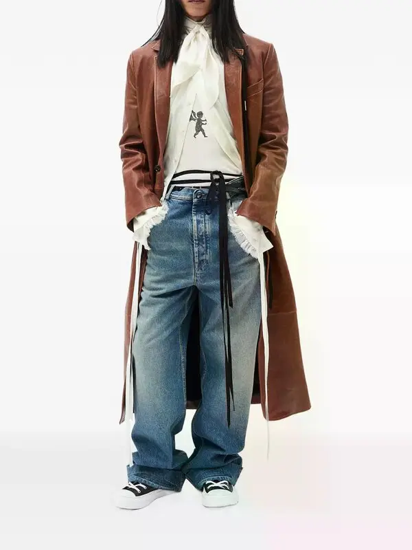 ANN DEMEULEMEESTER Angel-print Rib-knit Vest