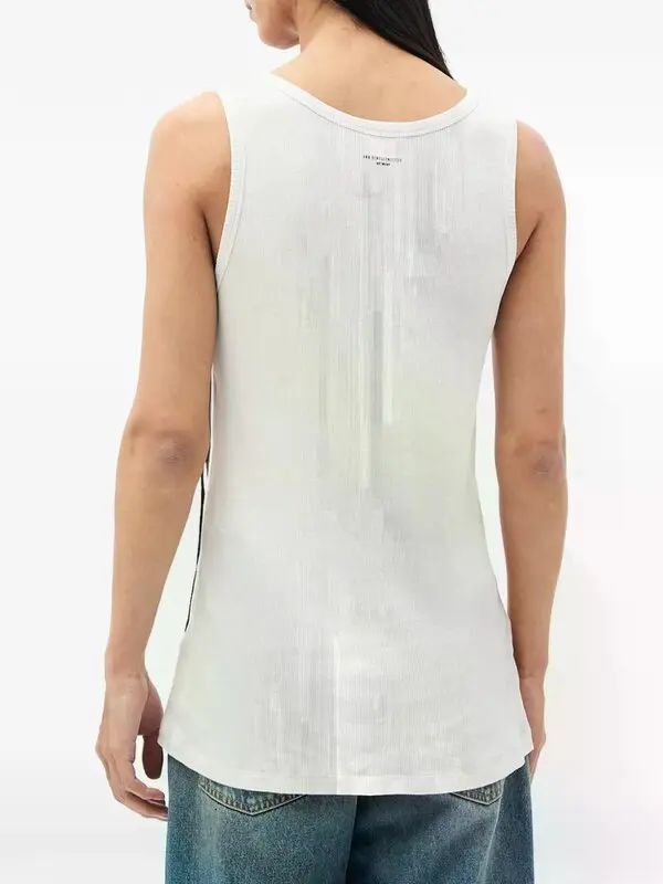 ANN DEMEULEMEESTER Angel-print Rib-knit Vest
