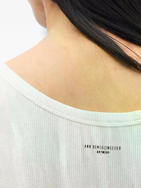 ANN DEMEULEMEESTER Angel-print Rib-knit Vest