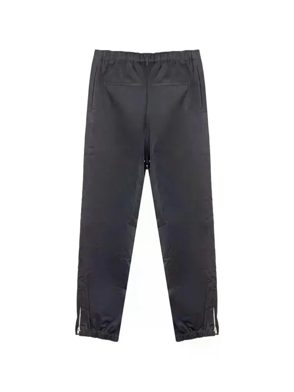 JIL SANDER Elasticated-waistband Zip-cuff Trousers - Black
