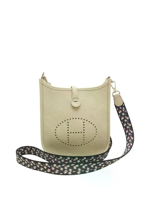 Hermès 2023 Clemence Evelyne I 16 Amazone Crossbody Bag - White