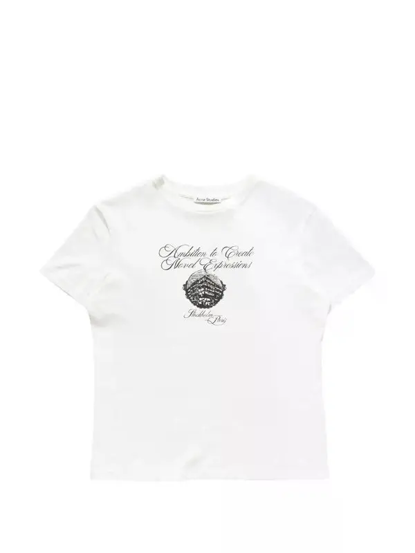 Acne Studios Graphic Jersey T-shirt - White