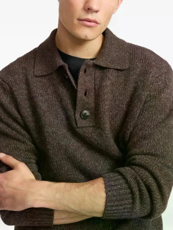 YVES SALOMON Long-sleeve Polo Shirt