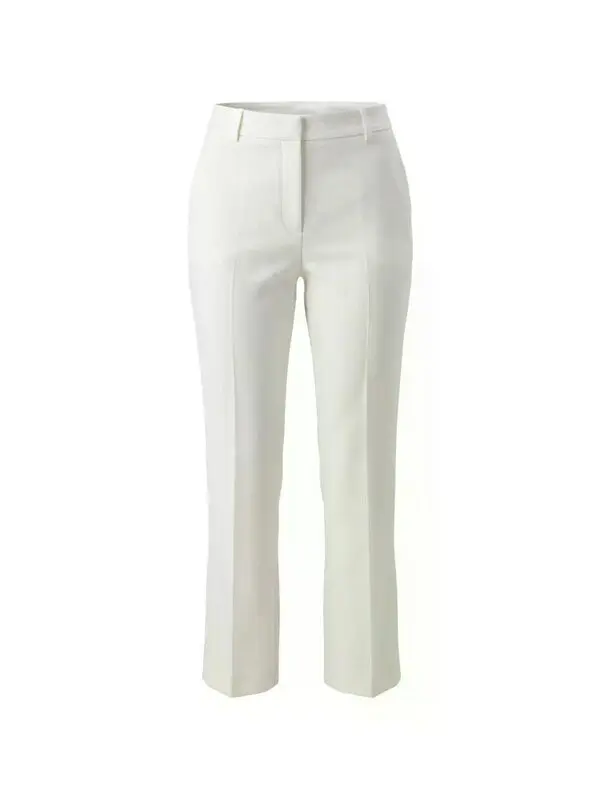 Valentino Garavani Pressed-crease Tailored Trousers - White