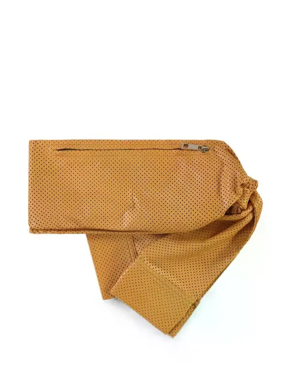 Cédric Charlier Perforated Leather Belt Bag