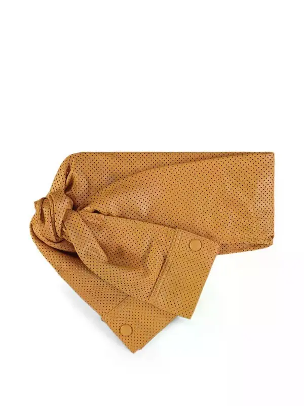 Cédric Charlier Perforated Leather Belt Bag