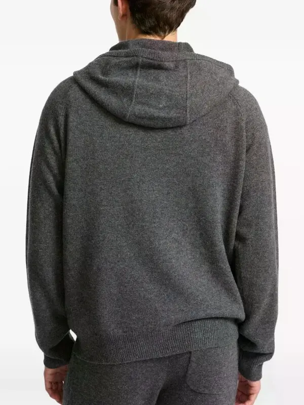 YVES SALOMON Drawstring Raglan-sleeve Hoodie