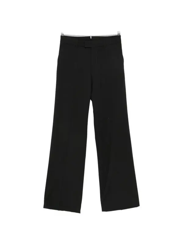 BERWICH Patrizia Pressed-crease Straight-leg Trousers - Black
