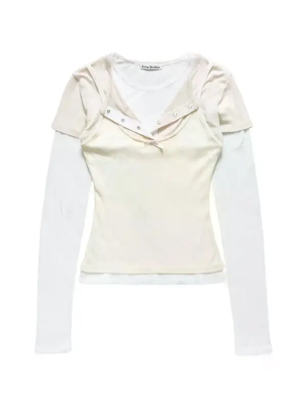 Acne Studios Bow-detail Layered T-shirt