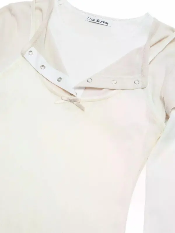 Acne Studios Bow-detail Layered T-shirt