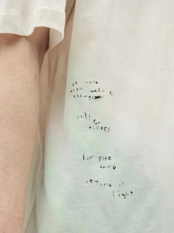 ANN DEMEULEMEESTER Dieter Slogan-print Cotton T-shirt