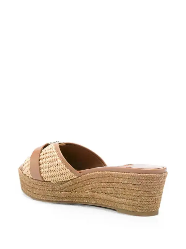JIMMY CHOO Leda Logo-plaque Wedge Sandals