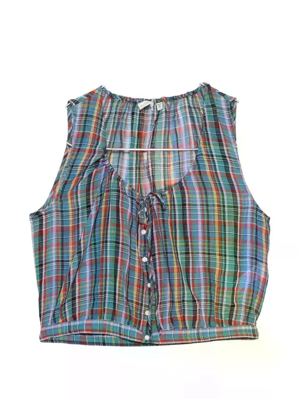 DÔEN Theo Plaid Blouse