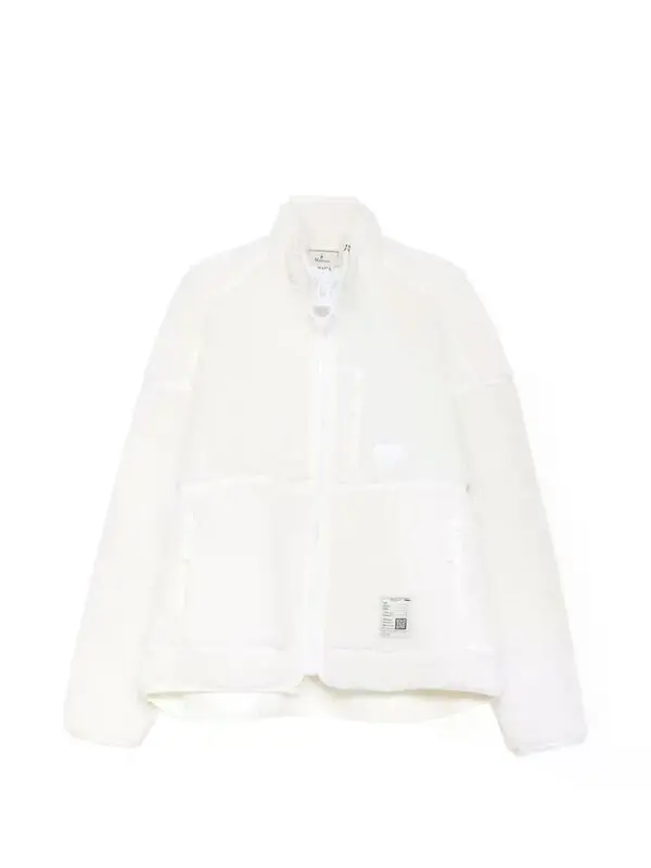 Mihara Yasuhiro Fleece Zip-up Jacket - White