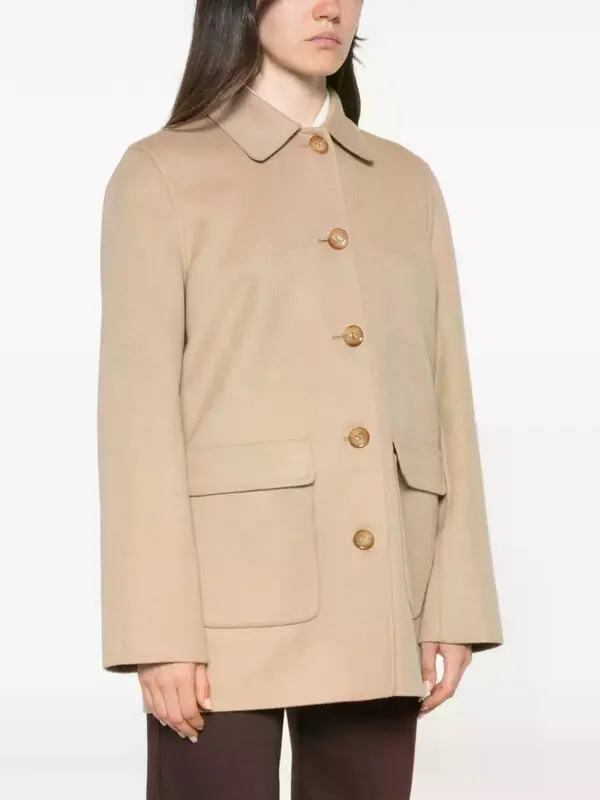 Valentino Garavani Logo-embellished Patch-pocket Coat