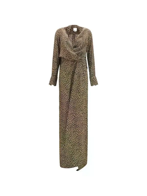 SA SU PHI Leopard-print Maxi Dress