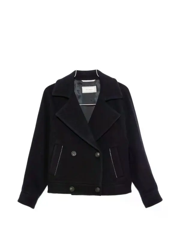 Peserico Double-breasted Wool Coat