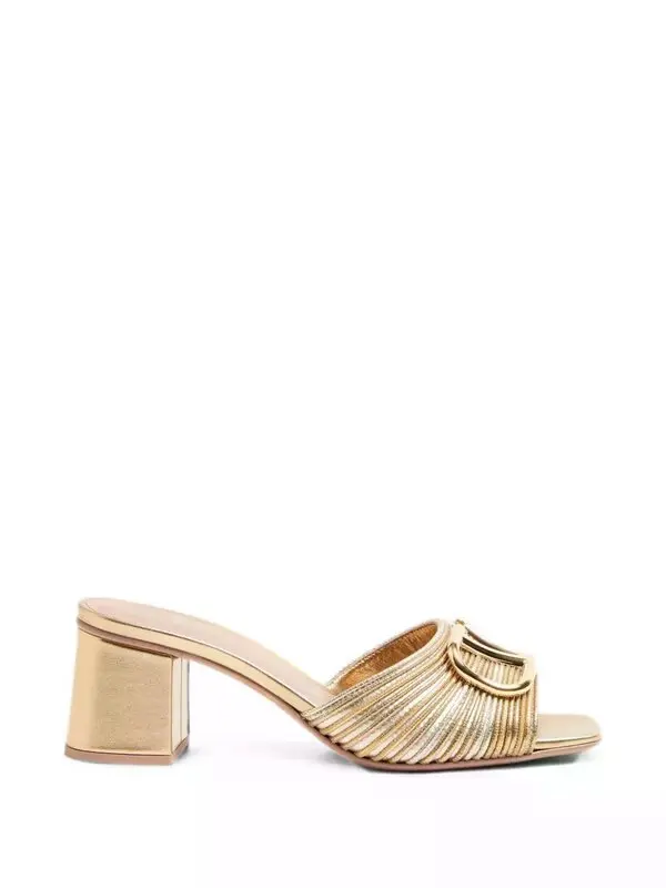 Valentino Garavani Vlogo Signature Mules - Gold