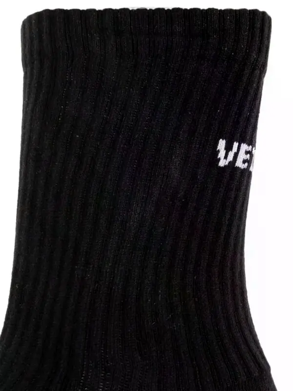 Vetements Logo-intarsia Socks