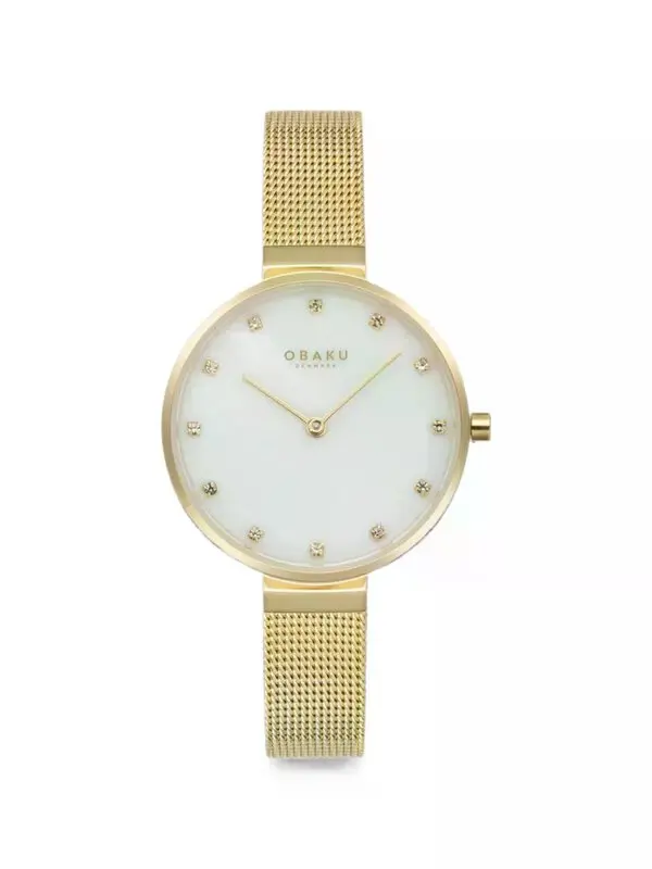 OBAKU Mesh-strap 30mm Watch - White