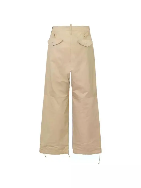 Dsquared2 Utility Cotton Wide Leg Pants