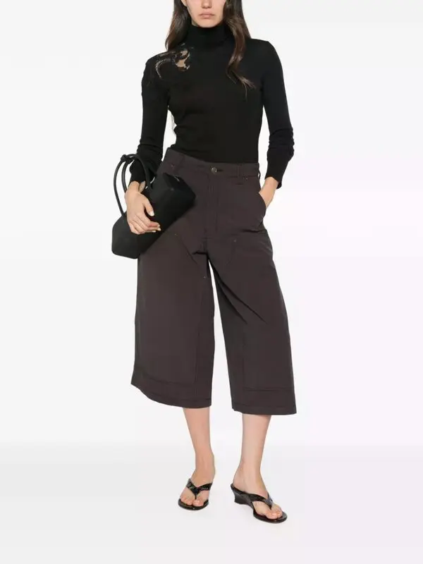 Ermanno Scervino Lace-panel Turtleneck Sweater