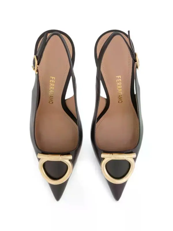 FERRAGAMO Maxi-gancini Slingbacks