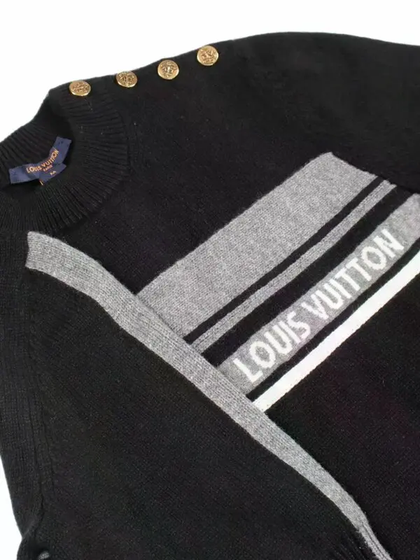 LOUIS VUITTON 2020s Intarsia Knit Mini Dress